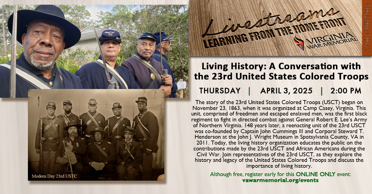 Virginia War Memorial Livestream - Living History: A Conversation with ...
