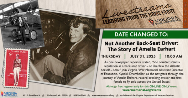 Virginia War Memorial Livestream - Not Another Back-Seat Driver: The ...